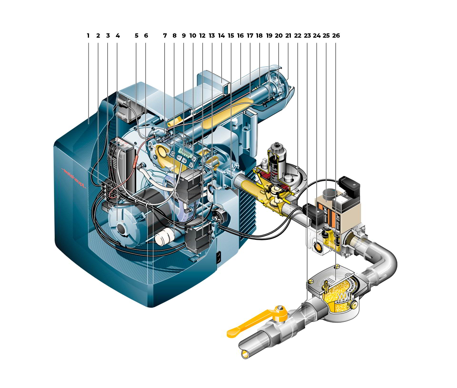 Quemador de gas Weishaupt WG30F
